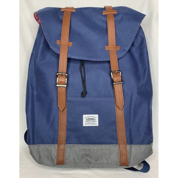 Kaukko | Bags | Kaukko Blue Canvas Heavy Duty Travel Backpack Laptop ...